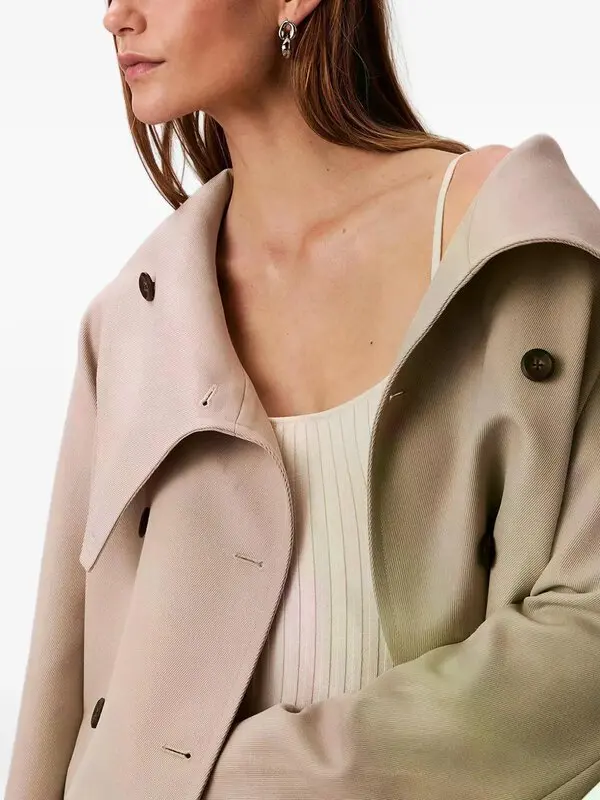 Calvin Klein Buttoned High-neck Coat