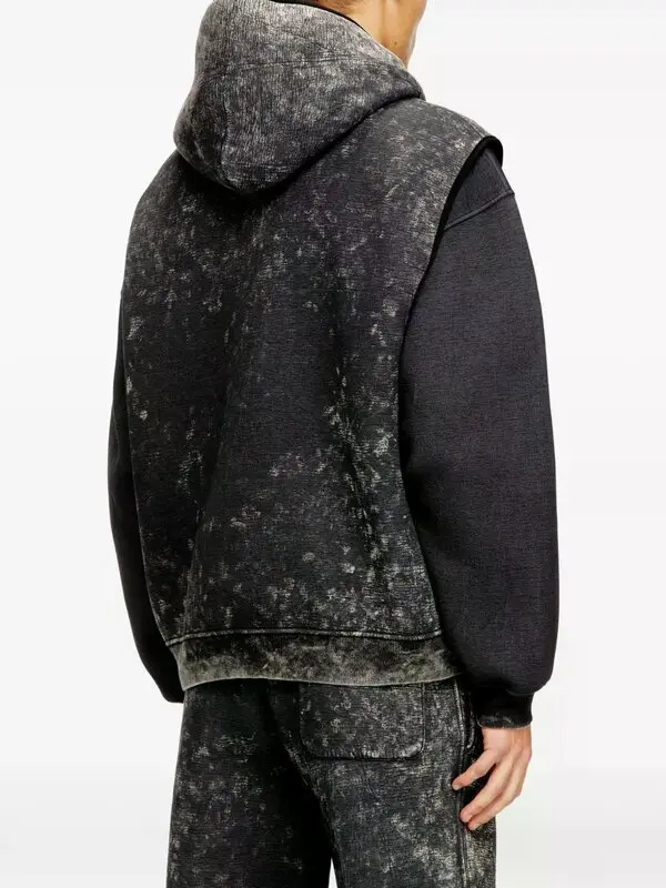 DIESEL® Hooded Gilet - Grey