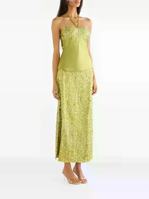 ASTA RESORT Maxi Beaded Yasmin Skirt