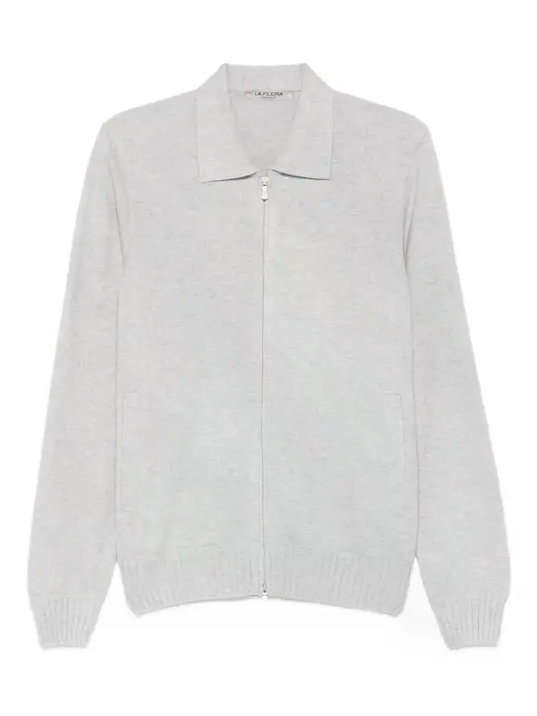 FILERIA Cashmere Collar Cardigan