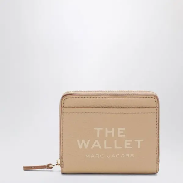 Marc Jacobs Mini Beige Full-grain Leather Wallet - Brown