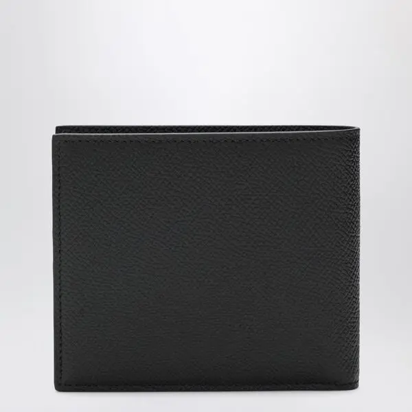 Dolce & Gabbana Dauphine Leather Wallet With Logo Plaque - Black