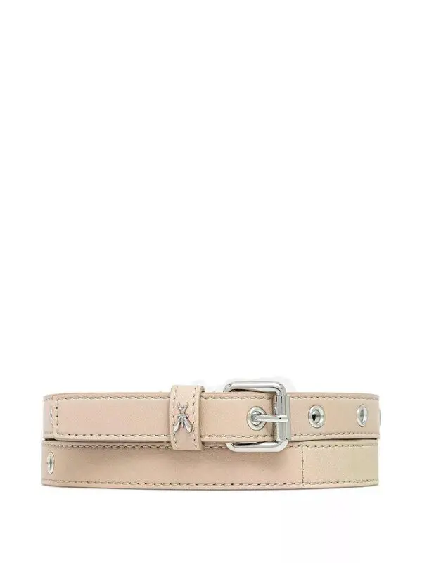 Patrizia Pepe Buckle Belt With Logo Charm