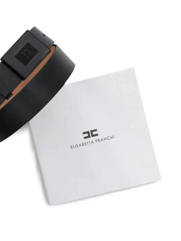 Elisabetta Franchi Logo Buckle Belt