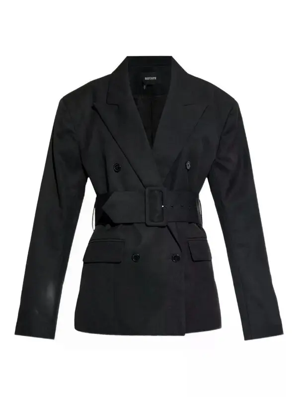 ROTATE BY BIRGER CHRISTENSEN Belted Double-breasted Blazer