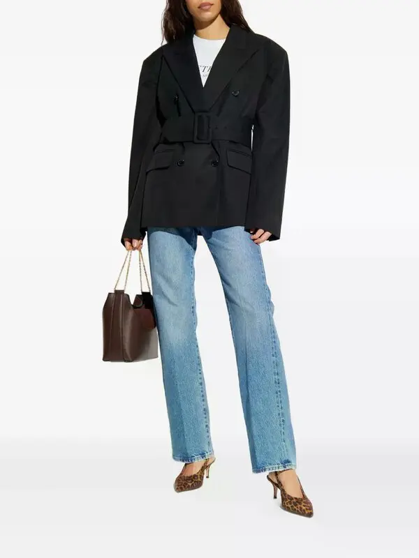 ROTATE BY BIRGER CHRISTENSEN Belted Double-breasted Blazer