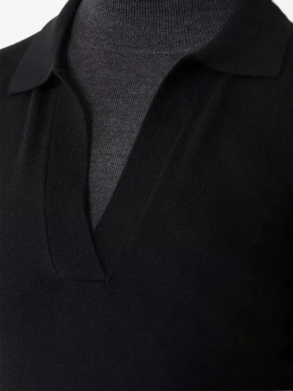 GRAN SASSO V-neck Collared Jumper