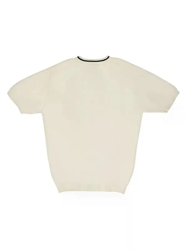 Rhude Logo-detail Ribbed-knit T-shirt
