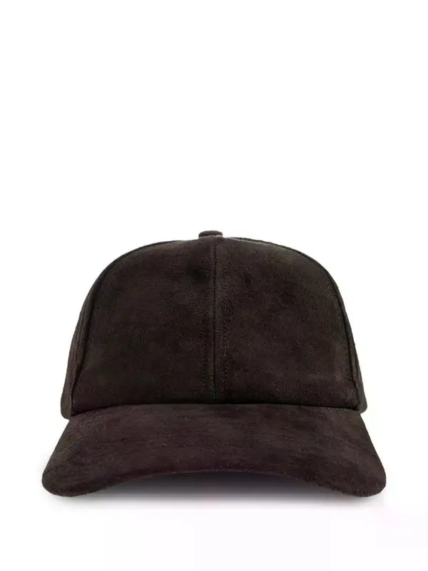 SAMSOE SAMSOE Suede Baseball Cap - Brown