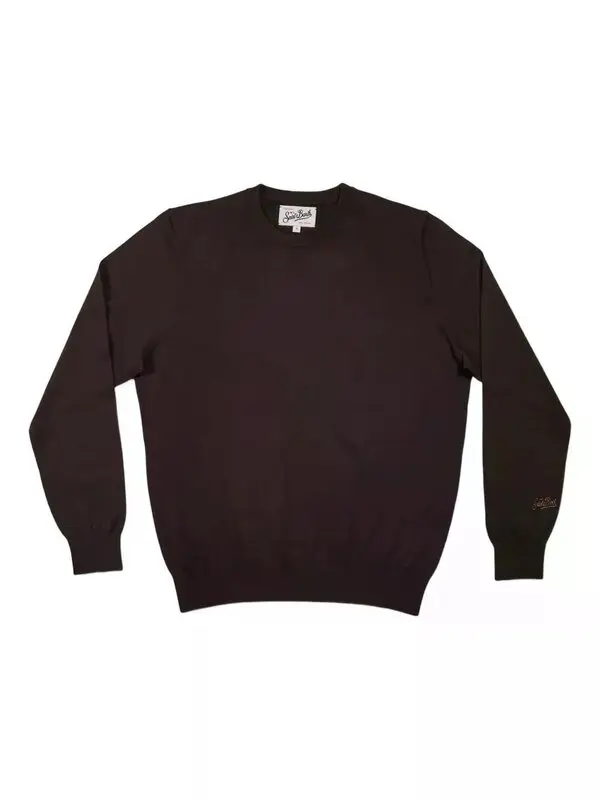 MC2 SAINT BARTH Crew Neck Long-sleeve Sweater - Brown