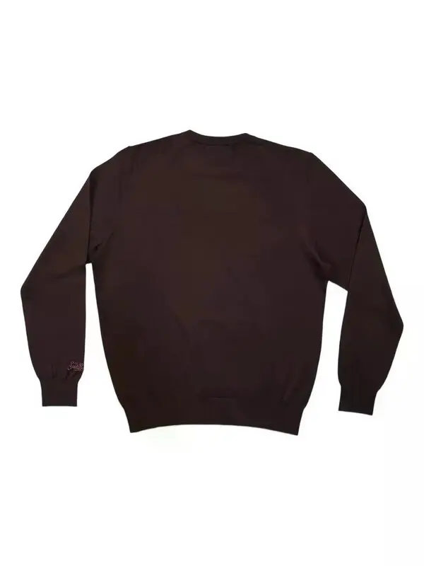 MC2 SAINT BARTH Crew Neck Long-sleeve Sweater - Brown