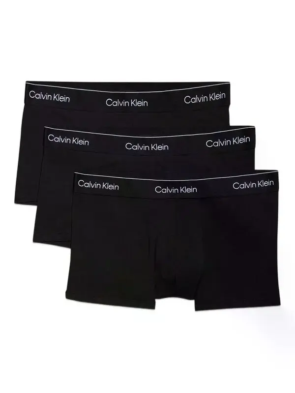 Calvin Klein Logo-waistband Boxers - Black
