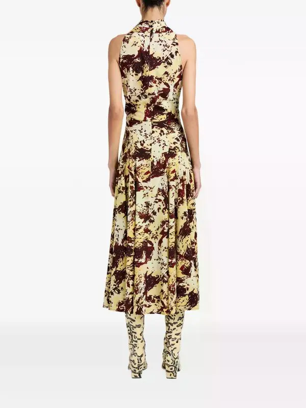 Proenza Schouler Printed Midi Dress - Neutrals