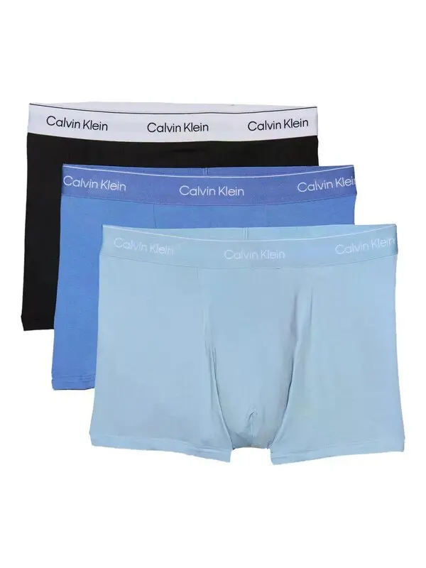 Calvin Klein Logo-waistband Boxers - Black