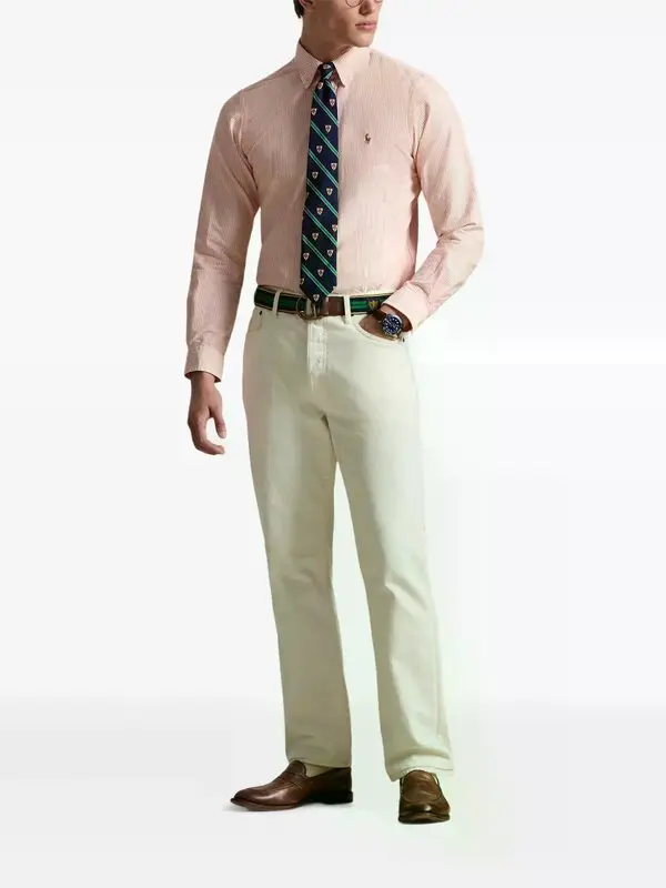 Polo Ralph Lauren Long-sleeved Striped Shirt - Pink