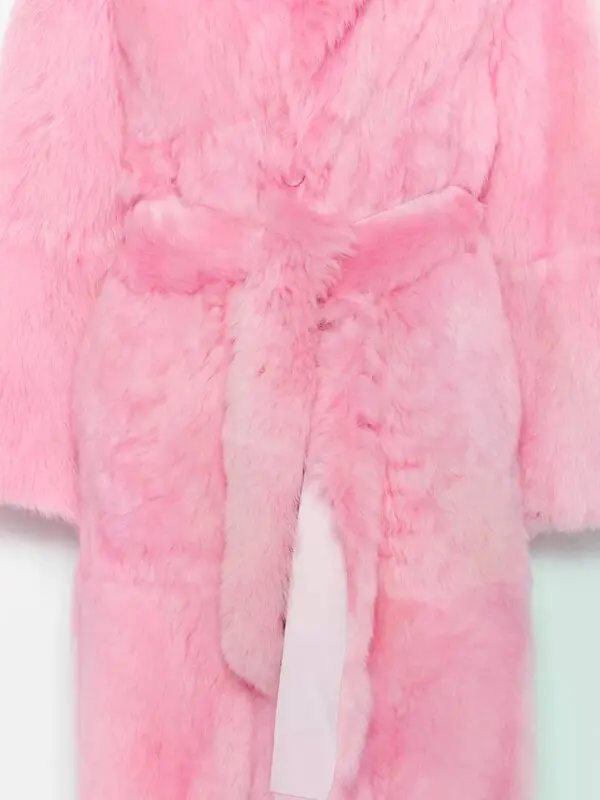 Blumarine Fur Button-up Coat