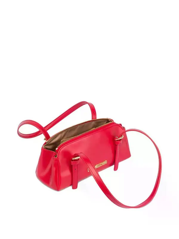 Moschino Buckle Shoulder Bag - Red