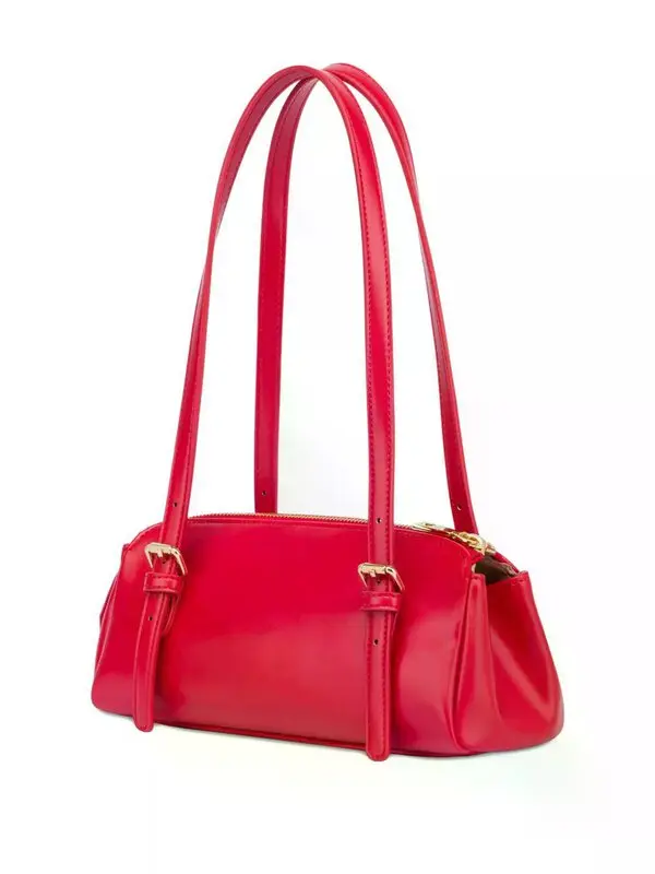 Moschino Buckle Shoulder Bag - Red