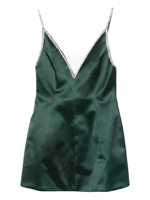 Retrofete Trinnie Embellished Mini Dress - Green