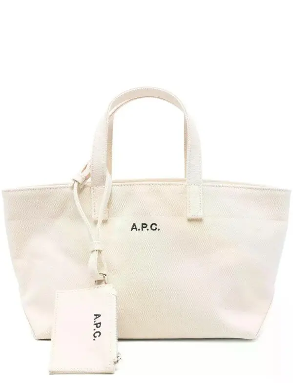 A.p.c. Small Le Drummer Toile Tote Bag - Neutrals
