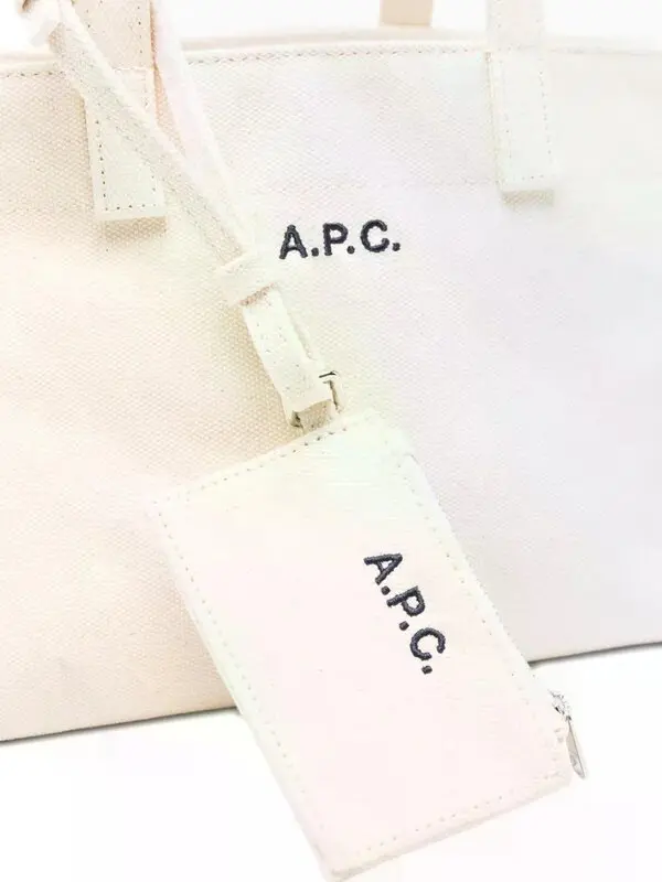 A.p.c. Small Le Drummer Toile Tote Bag - Neutrals