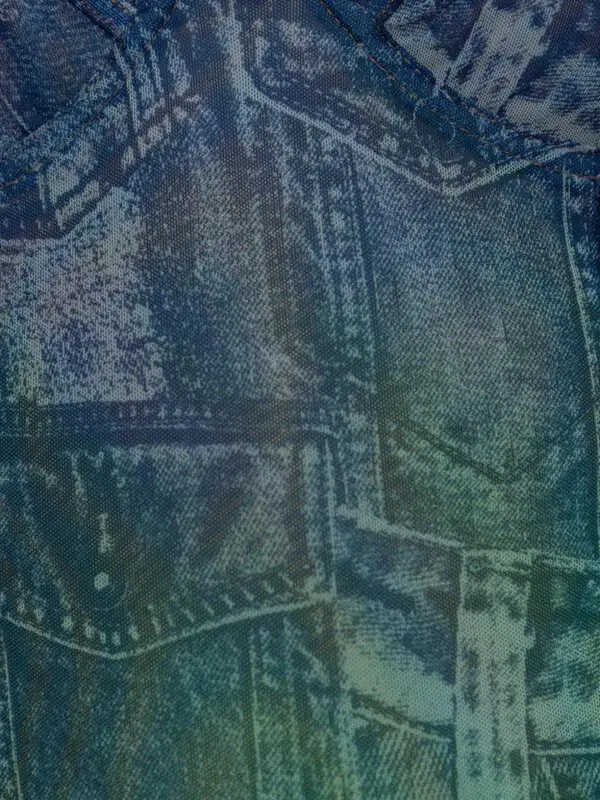 DIESEL® Denim Print Bodysuit
