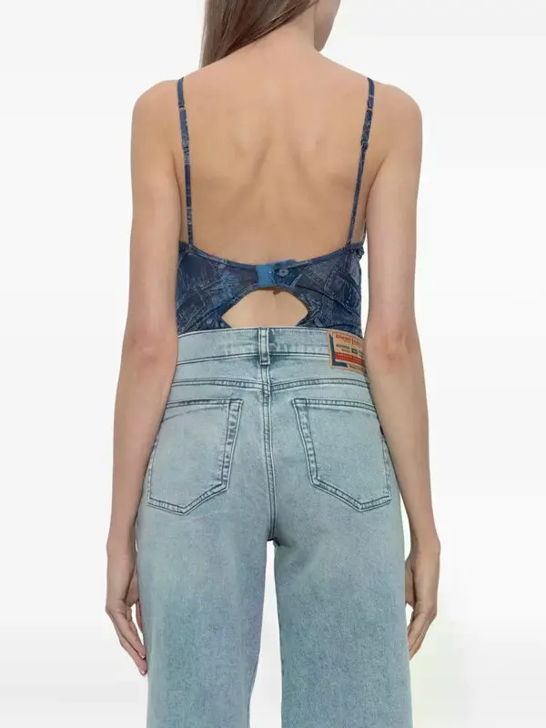 DIESEL® Denim Print Bodysuit