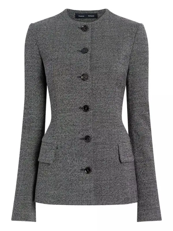 Proenza Schouler Annemarie Button-fastening Jacket - Grey
