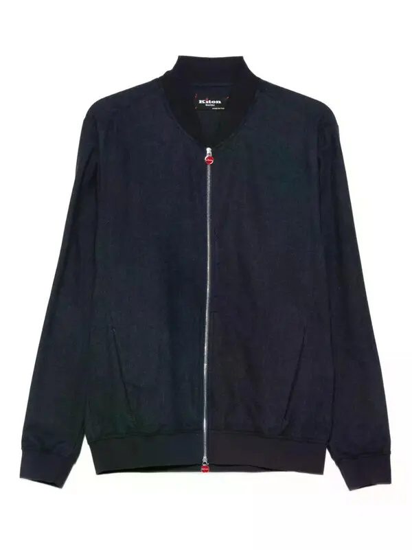 Kiton Zip-fastening Jacket - Blue
