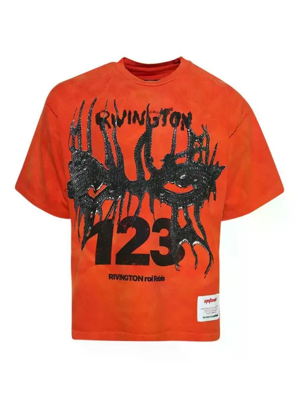 RRR123 Graphic-print T-shirt - Red