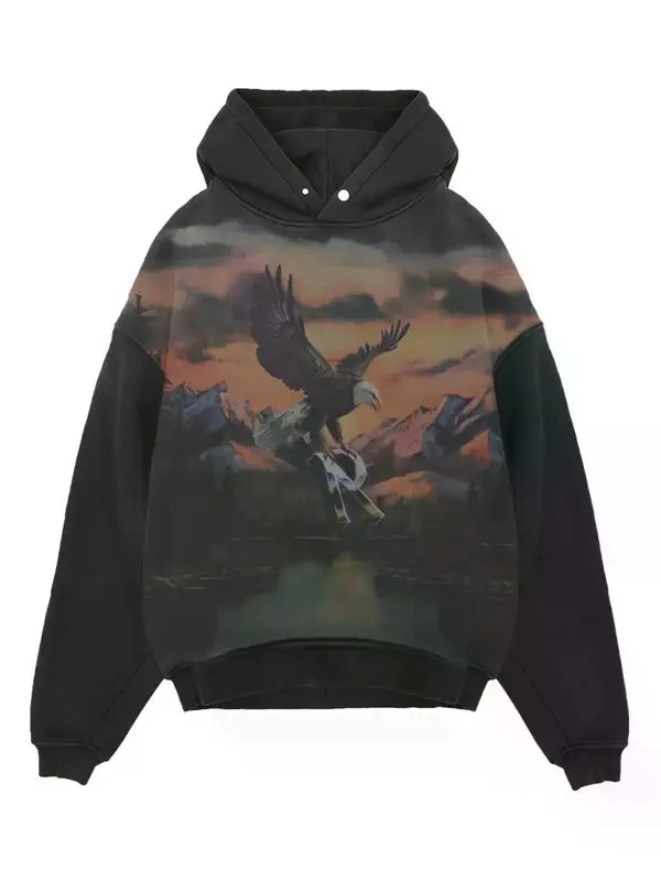 REPRESENT Graphic Hoodie - Black