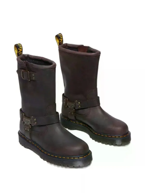 Dr. Martens Anistone Hi Buckle-strap Biker Boots