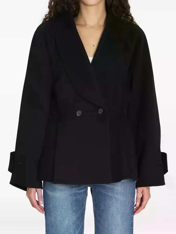 Chloé Shawl Collar Double-breasted Coat