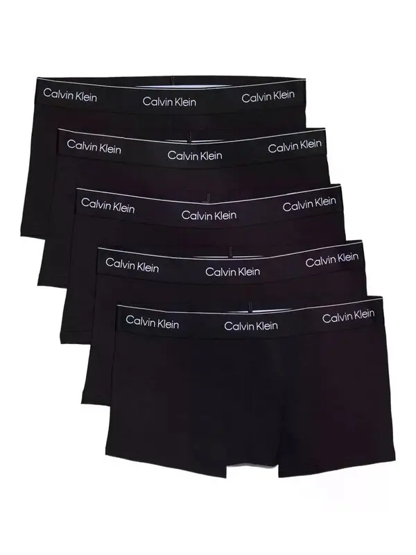 Calvin Klein Logo-waistband Boxers - Black