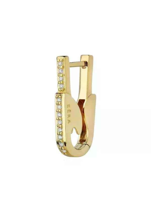EERA 18k Yellow Diamond Pin Earring - Gold