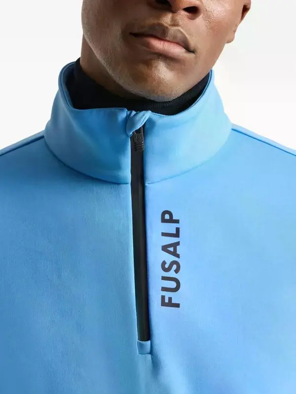 Fusalp Timothy Zip Long-sleeve Ski Top - Blue