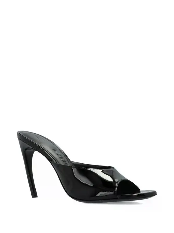 Attico 100mm Peep-toe Stiletto Sandals - Black
