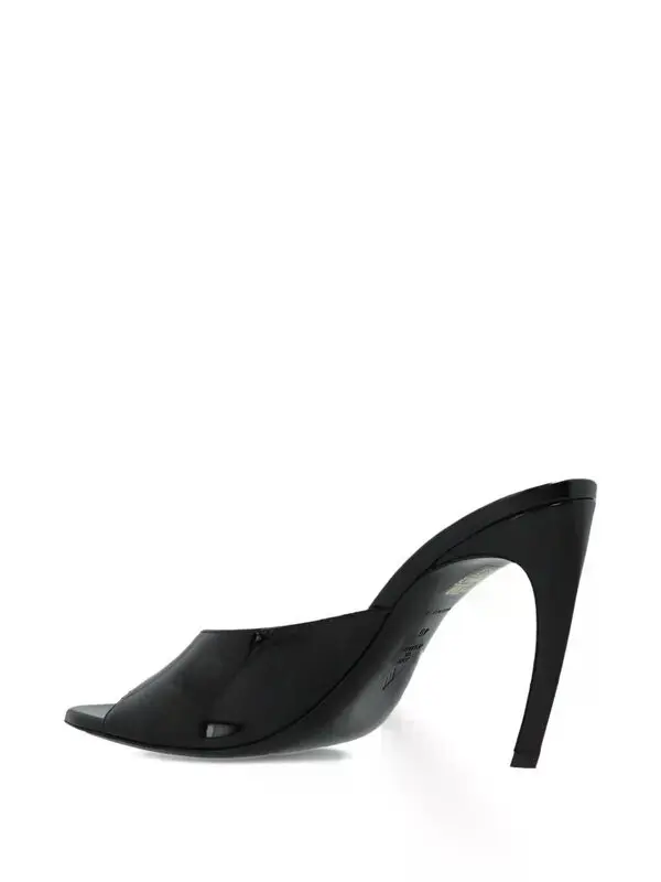 Attico 100mm Peep-toe Stiletto Sandals - Black