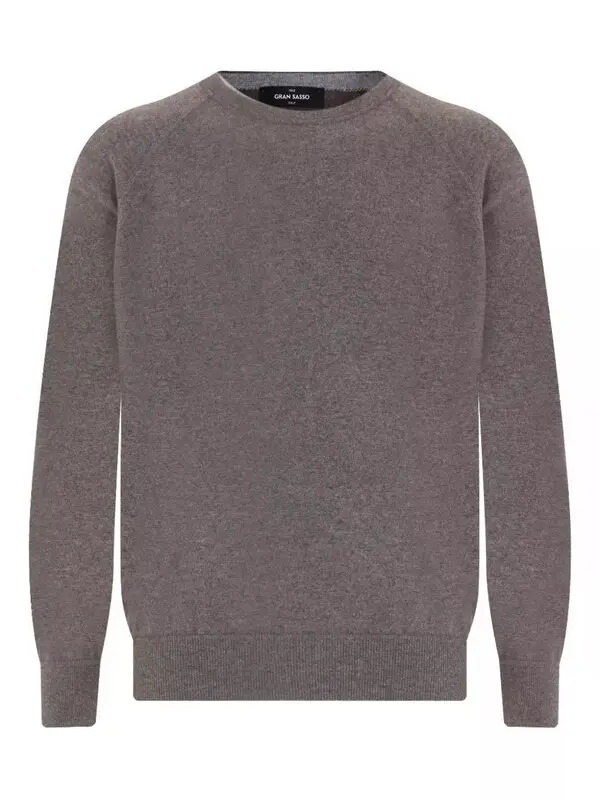 GRAN SASSO Long-sleeve Crew-neck Sweater - Brown