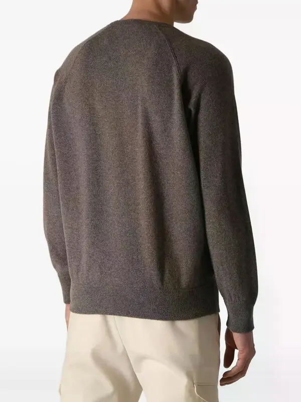 GRAN SASSO Long-sleeve Crew-neck Sweater - Brown