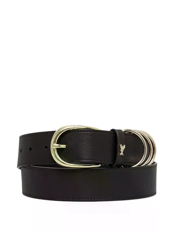 Patrizia Pepe Triple-hoop Belt With Fly Charm - Brown