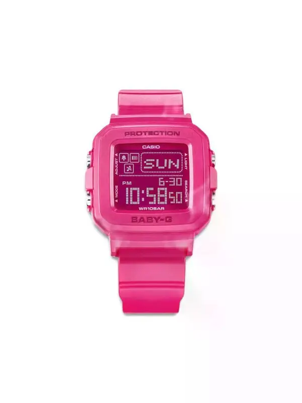 Casio 42mm Square-case Digital Watch - Pink
