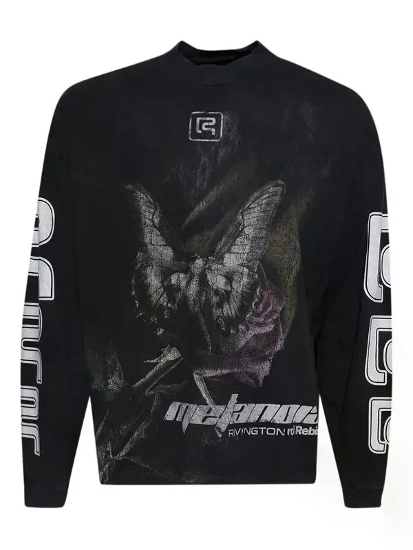 RRR123 Metamoth Long-sleeve T-shirt - Black