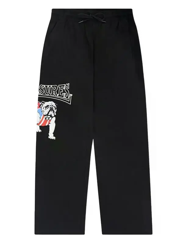 PLEASURES Bulldog Cotton Sweatpants - Black