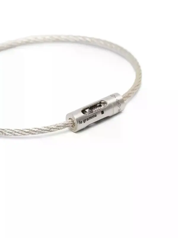 Le Gramme 8g Punched Cable Bracelet