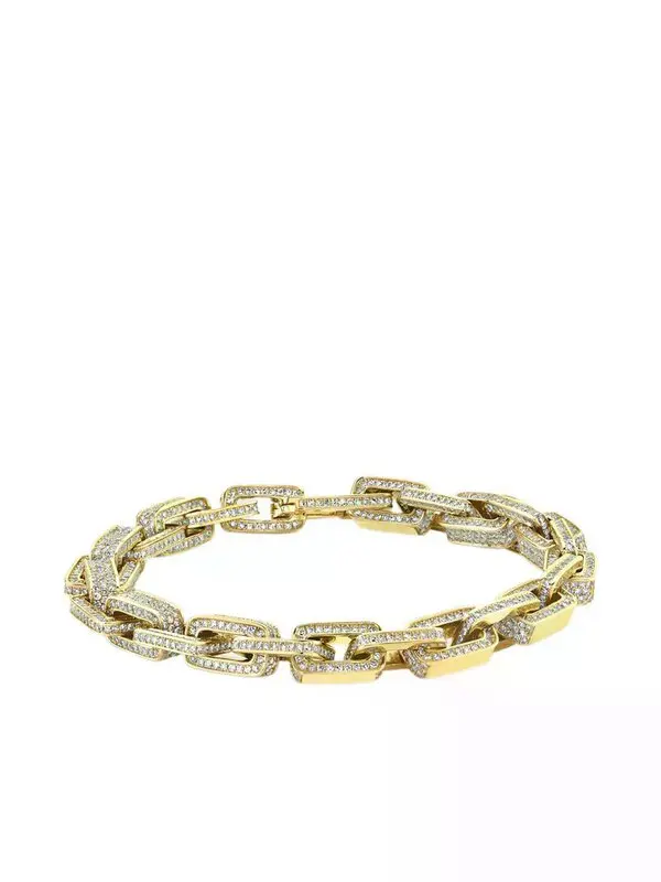 Shay 18k Yellow Pavé Diamond Link Bracelet - Gold