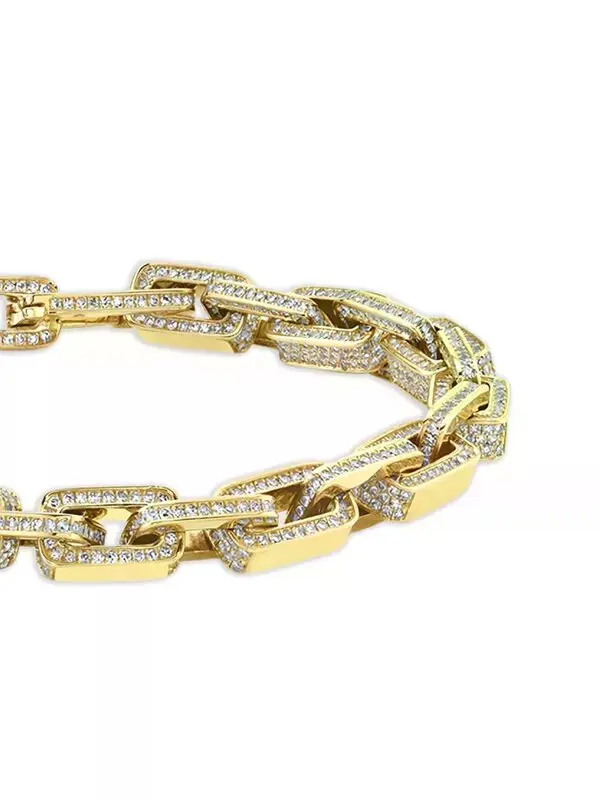 Shay 18k Yellow Pavé Diamond Link Bracelet - Gold