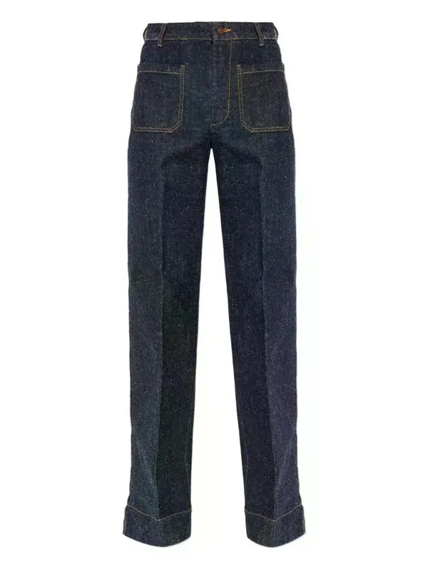 Victoria Beckham Alina Logo-patch Jeans