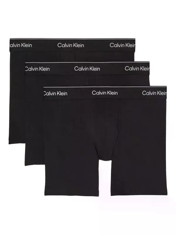 Calvin Klein Logo-waistband Boxers - Black