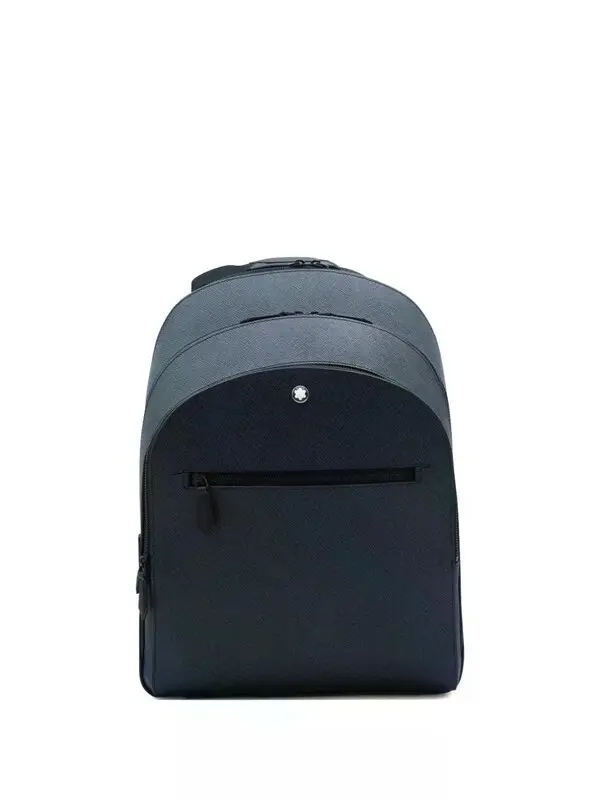 Montblanc Medium Zip Leather Backpack - Blue